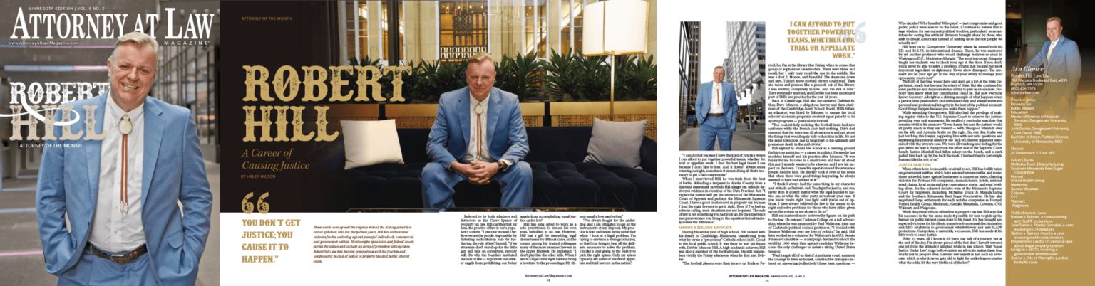 Robert Hill: A Career of Causing Justice | Attorney at Law Magazine