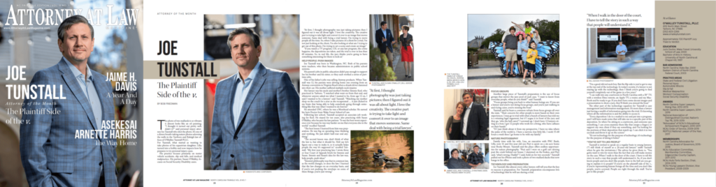 Joe Tunstall: The Plaintiff Side of the v. | Feature Stories