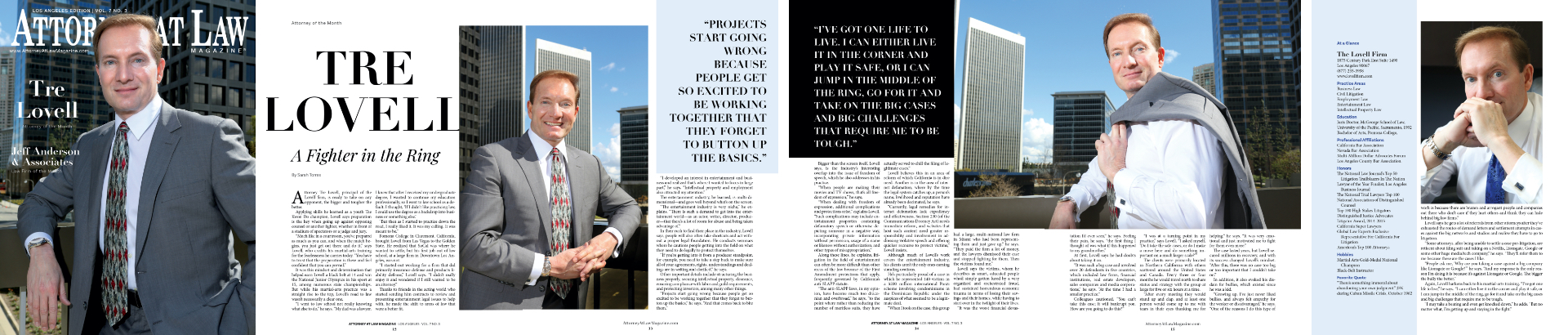 Tre Lovell: A Fighter in the Ring | Attorney at Law Magazine
